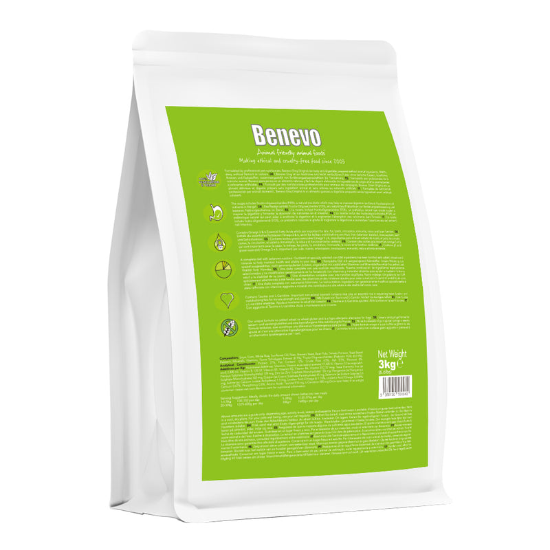 Benevo Vegan Adult Dog Food 3Kg (Temporary Pack) – One Vegan Shop